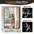 Black Bathroom Vanity Mirror 30"L x 40"W, High-Definition, Shatterproof ...