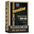 Chevron Havoline Synthetic Blend Motor Oil 5W-20, 6 Quart, Smart Change ...