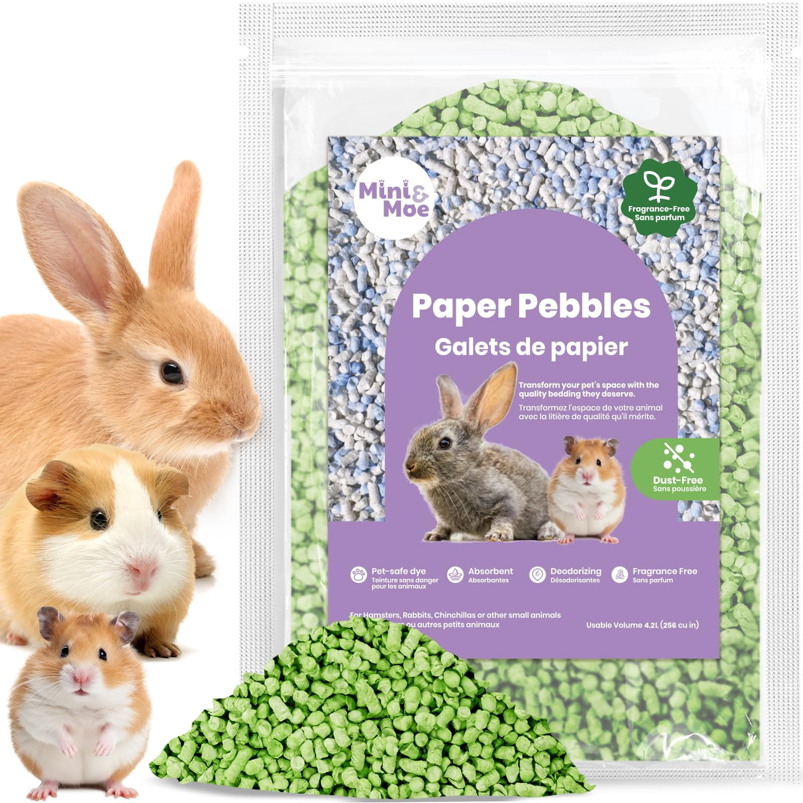 Click here for Mini & moe Small Animal Paper Pellet Bedding: Odor... prices