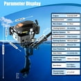 Wuzstar 6HP 4-Stroke Boat Motor, Single Cylinder Outboard Engine with ...