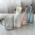 Geometric Bathroom Cups with Handles, Reusable Toothbrush Holders, Eco ...