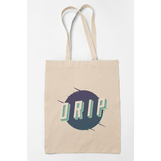 Drip, Gen or Generation Z Slang 12oz Reusable Canvas Tote Bag - Walmart.com