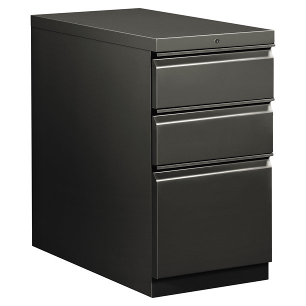 HON Flagship Mobile Box/Box/File Pedestal, Full Radius Pull, 28-7/8d ...