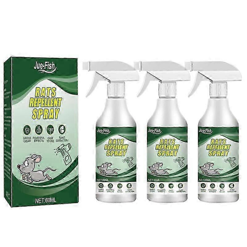 Spray repelente para ratones y ratas con aceite de menta, 3 botellas ...