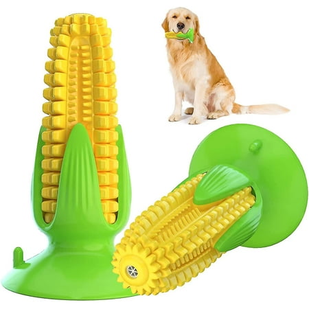 Durable Natural Rubber Corn Squeak Chew Toy For Teeth Cleaning ...