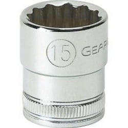 1/4" Drive 12 Point Standard Socket, 15mm - Walmart.com