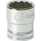 1/4" Drive 12 Point Standard Socket, 15mm - Walmart.com