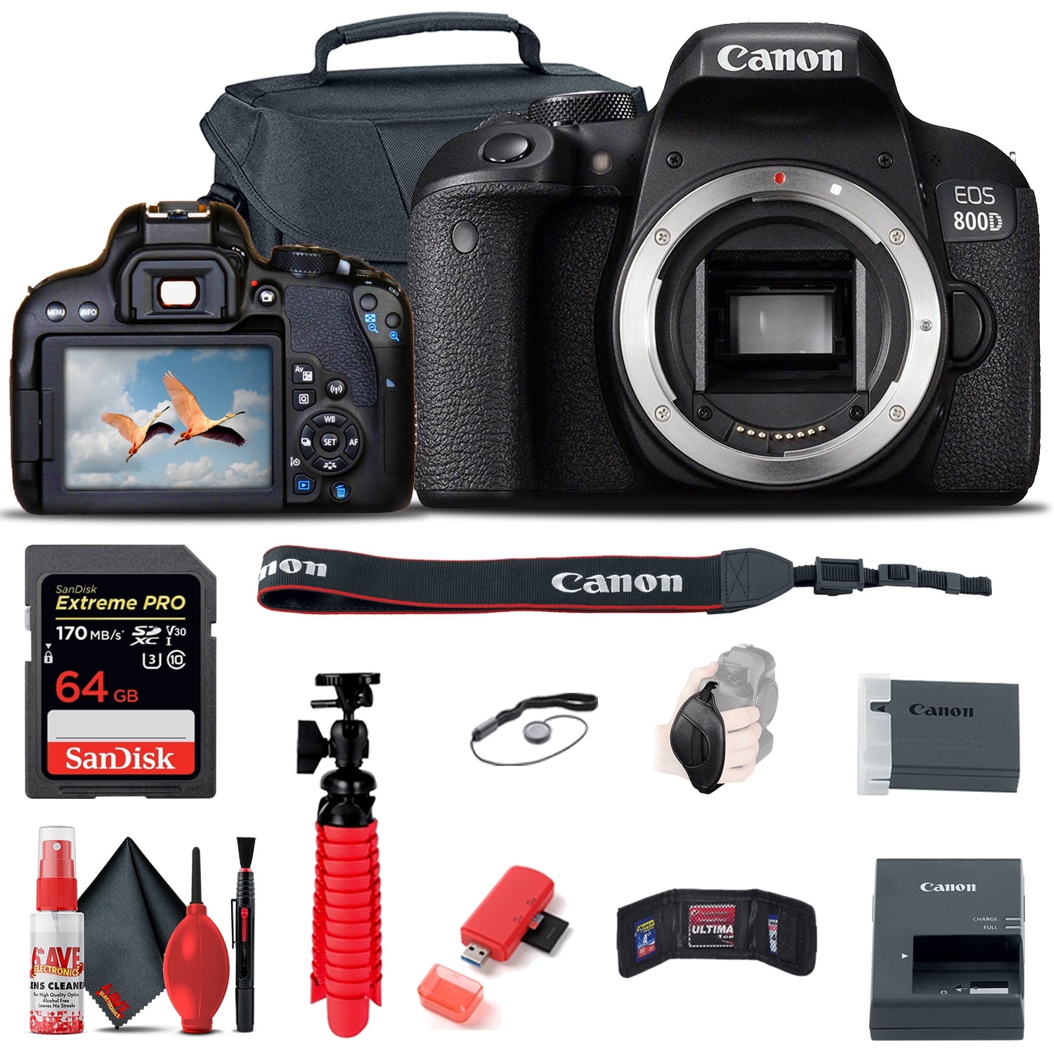 Click here for Canon Eos Rebel 800d / T7i Dslr Camera (New) + 64g... prices