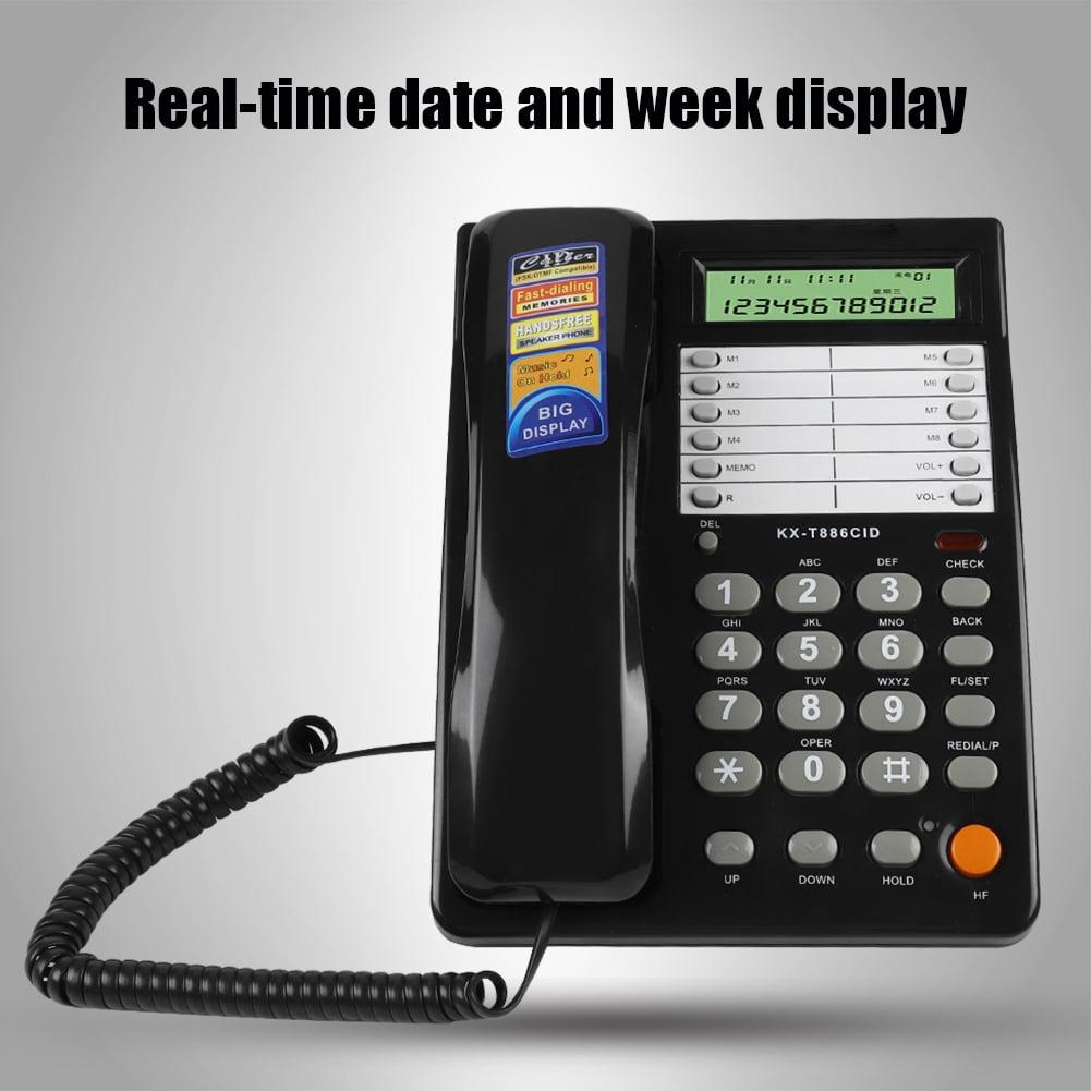 Click here for Peahefy Home Hotel Wired Corded Desktop Wall Phone... prices