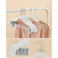 30-Pack Pants Hangers, 16.7-Inch Long Velvet Hanger with Adjustable ...