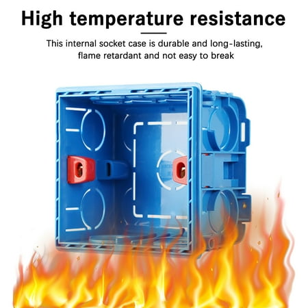 Internal Socket Case Home Office Wiring Socket 1; 2; Box PVC Flame ...