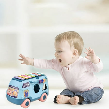 Matoen Children's Music Bus Knocking Multi Functional Building Block ...