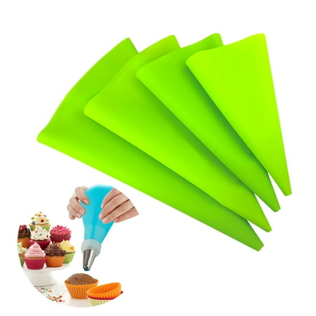 4pcs 4 Sizes Cake Pastry Piping Cream Bag; Cookie Bag EVA Reusable ...