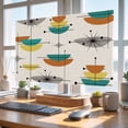 Boho Teal Yellow Orange Grey TV Dust Cover,Stretchable TV Screen ...