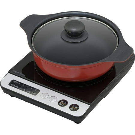 Iris Oyama IH cooking heater Desktop 1000W Pot set Black / red IHKP-3620-B / R | Walmart Canada