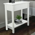 Free Shipping! Lavish Home Wood Flip Top Console Table Set of 2, White ...