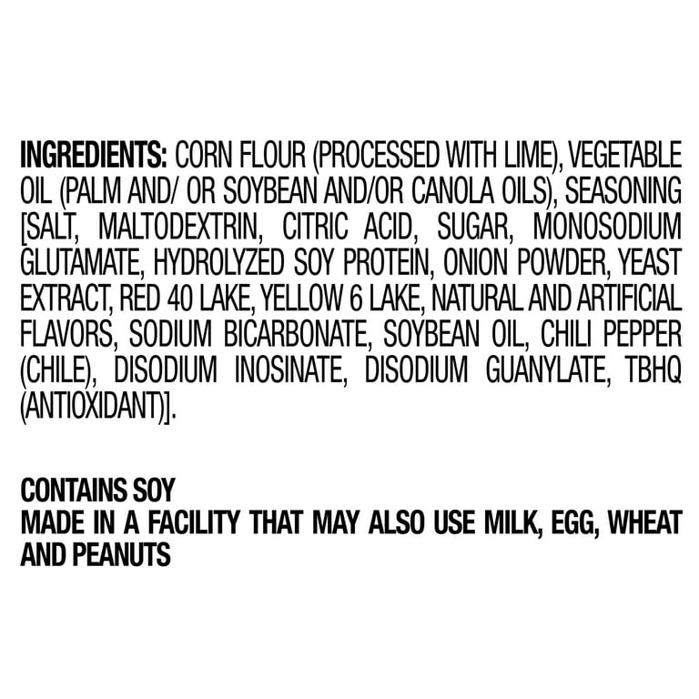 Takis Ingredients