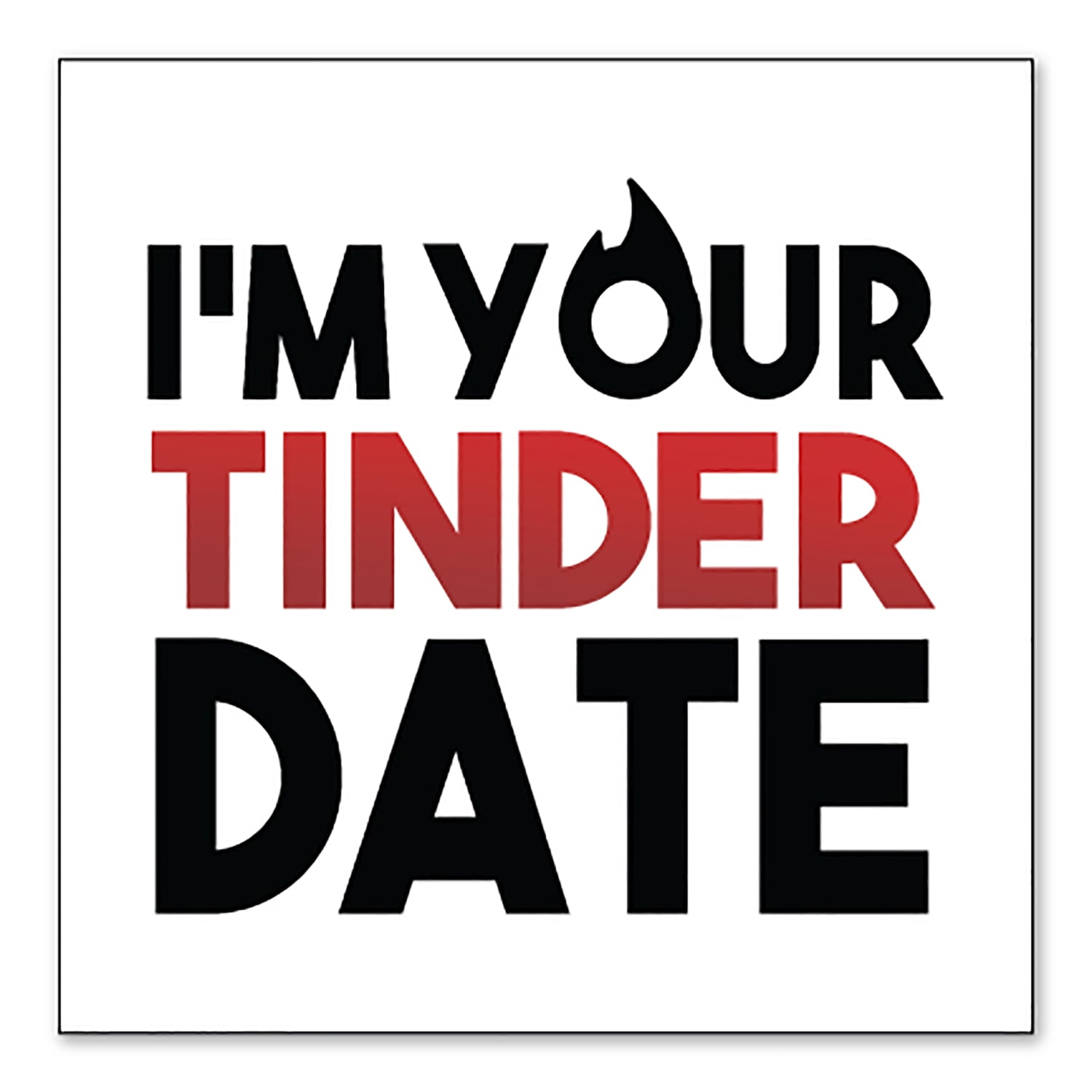 DistinctInk Custom Bumper Sticker - 10" x 10" Decorative Decal - White ...