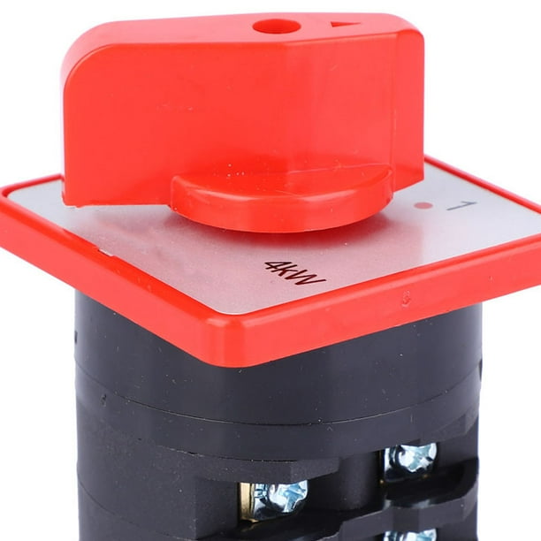 Cam Changeover Switch, 380V 20A 4KW 3-Position 6 Terminals Changeover ...