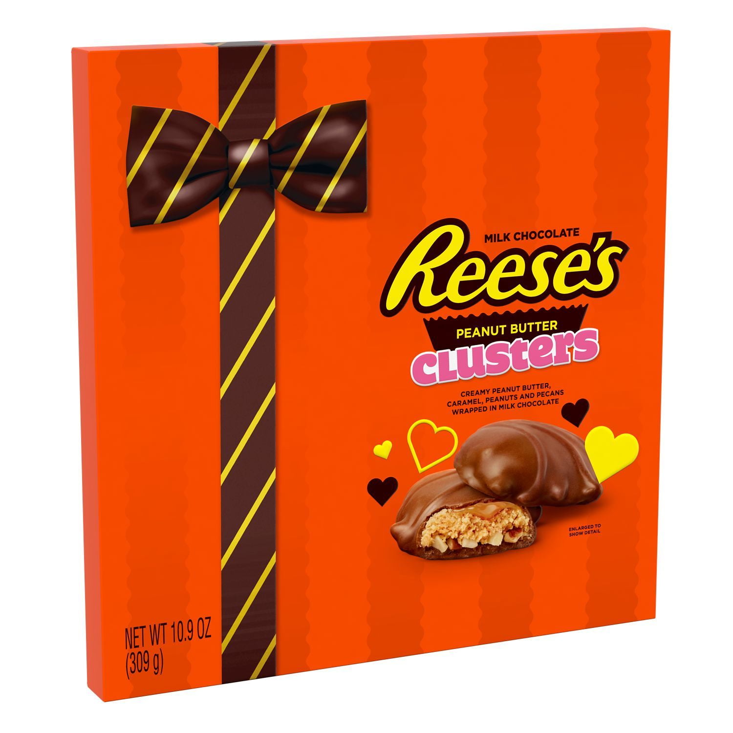 REESE'S, CLUSTERS Milk Chocolate Peanut Butter Candy, Valentine's Day ...