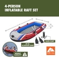 Ozark Trail 4-Person Inflatable Recreational Raft Set 9'10" x 50 ...
