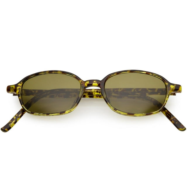 True Vintage Horn Rimmed Square Sunglasses Slim Arms 45mm (Yellow ...