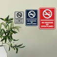 Signs ByLITA Portrait Round No Smoking Or Open Flames Door or Wall Sign ...