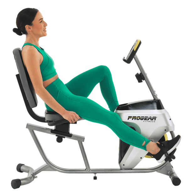 Progear Recumbent Exercise Bike Magnetic Tension "Step Thru" Design ...