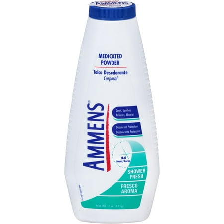 Ammens Medicated Deodorant Powder, Shower Fresh, 11 Oz - Walmart.com