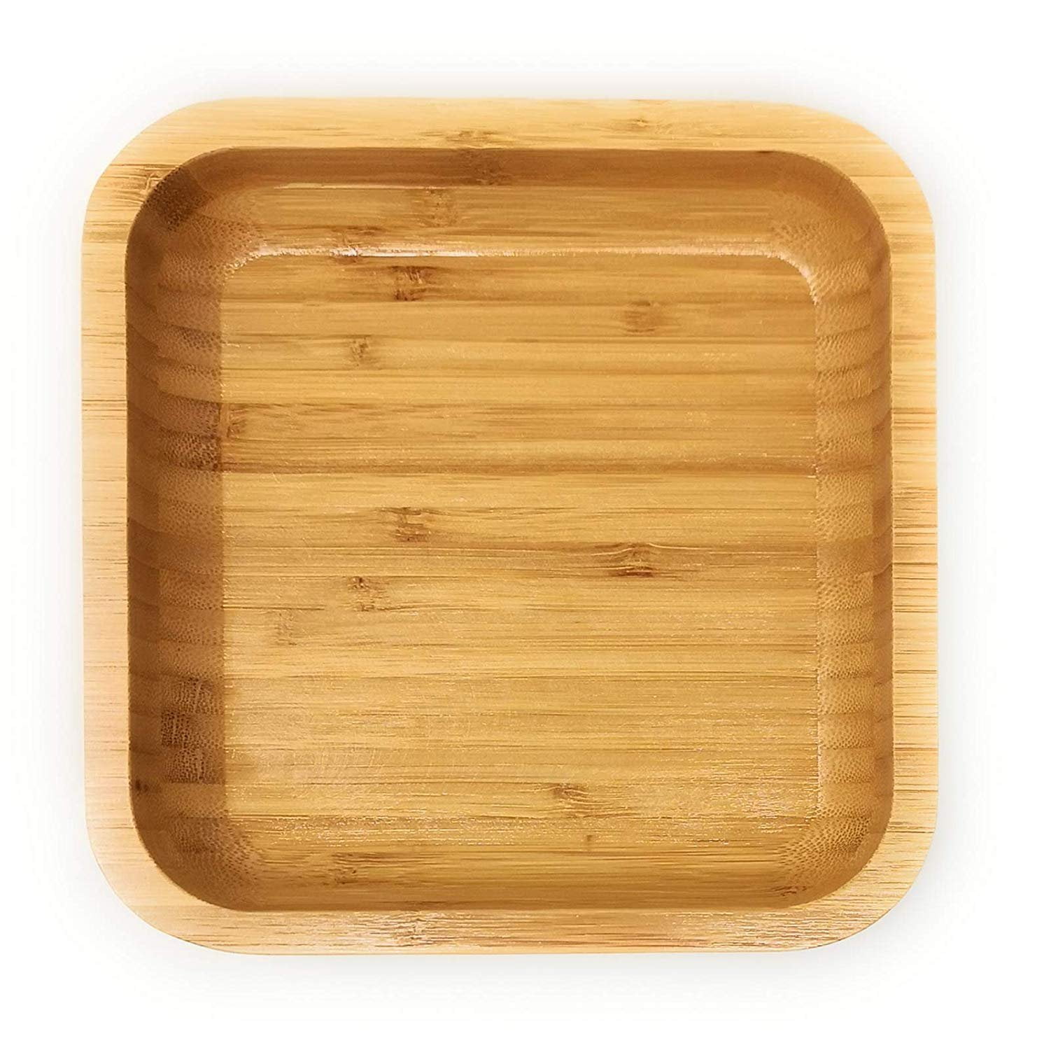 ASIAN HOME Handcraft Natural Bamboo Salad Serving Bowl Fruit Plate ...