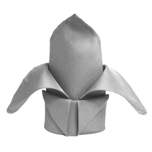 BalsaCircle 10 Pieces 20" Silver Polyester Napkins Wedding Kitchen ...