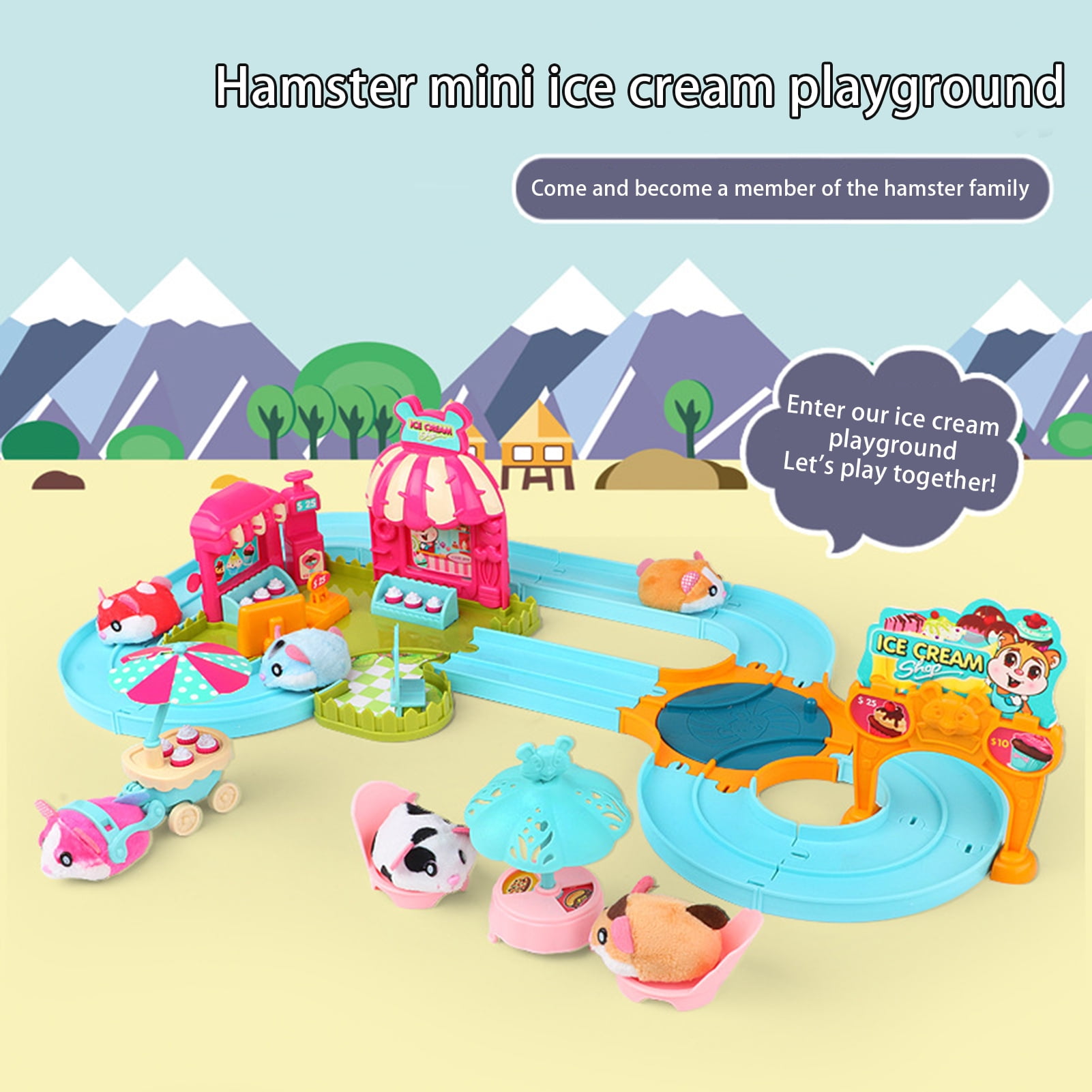 Click here for Unbranded Mini Playset Plush Hamster Mini Ice Crea... prices