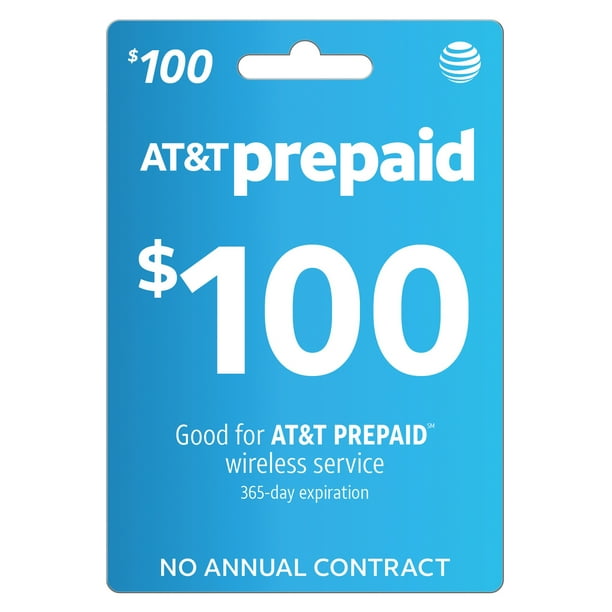 AT&T PREPAID $100 e-PIN Top Up (Email Delivery) - Walmart.com