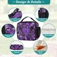 ALAZA Sparkling Butterfly Purple-a6 Insulated Lunch Box Lunch Bag ...