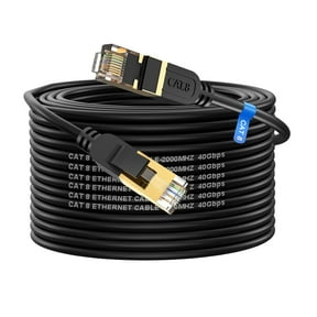 Cable Central LLC Yellow Cat 8 Ethernet Cable 35 Ft (2 Pack) 40 Gbps ...