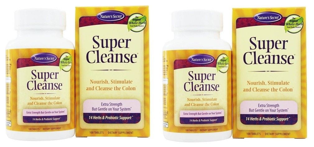 Nature's Secret Super Cleanse, 100 Tablets, 2 Pack - Walmart.com