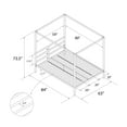 Dhp Modern Metal Canopy Platform Bed Frame Queen Black