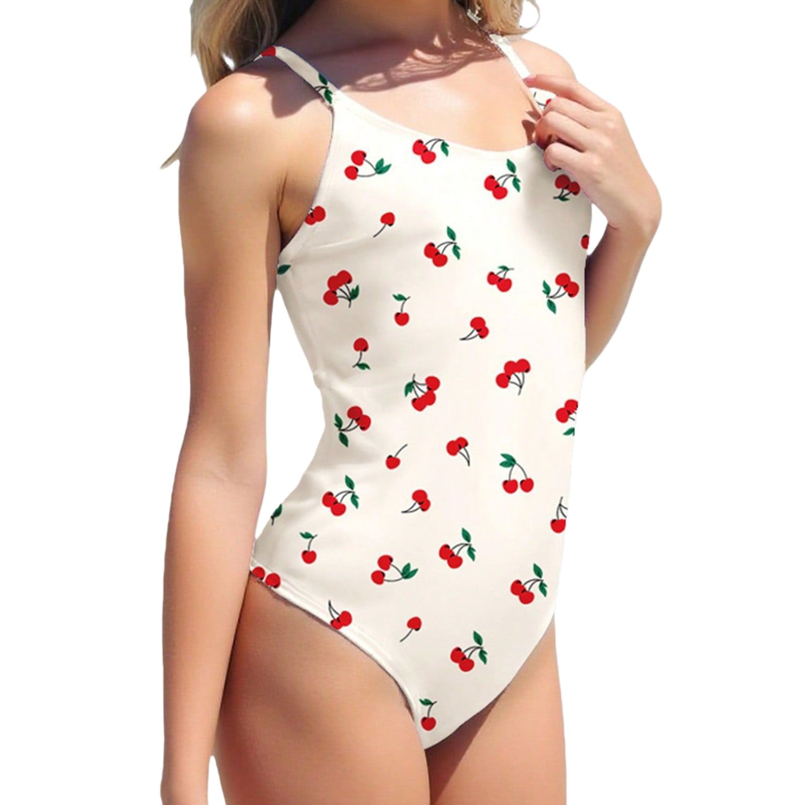 Click here for Lijcc Toddler Girl One-Piece Cherry Print Swimsuit... prices