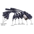 5.5x2.1mm Female Converter Cord Wire DC5521 to Multiple Different Plug ...