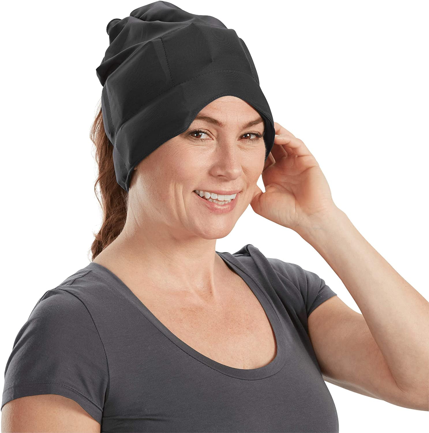 Aculief Headache and Migraine Relief Hat - Cold Packs, Relaxation ...