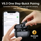 VEAT00L M14 Wireless Earbuds, Bluetooth 5.3 Headphones, 50 Hrs Playtime ...
