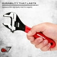 6" Adjustable Wrench Pipe Spanner: Wide Jaw Black Oxide Wrench With ...