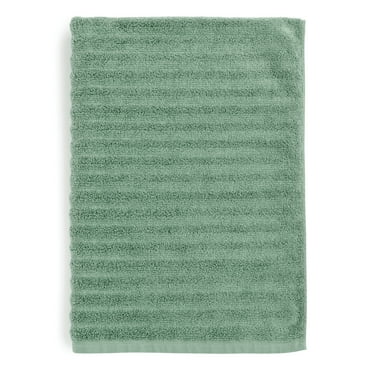 Mainstays Performance Textured Bath Sheet, 30" x 62", Green Sage ...