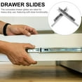 Raindrops 4 pcs Drawer Track Slides Full Extension Bearing Cabinet ...