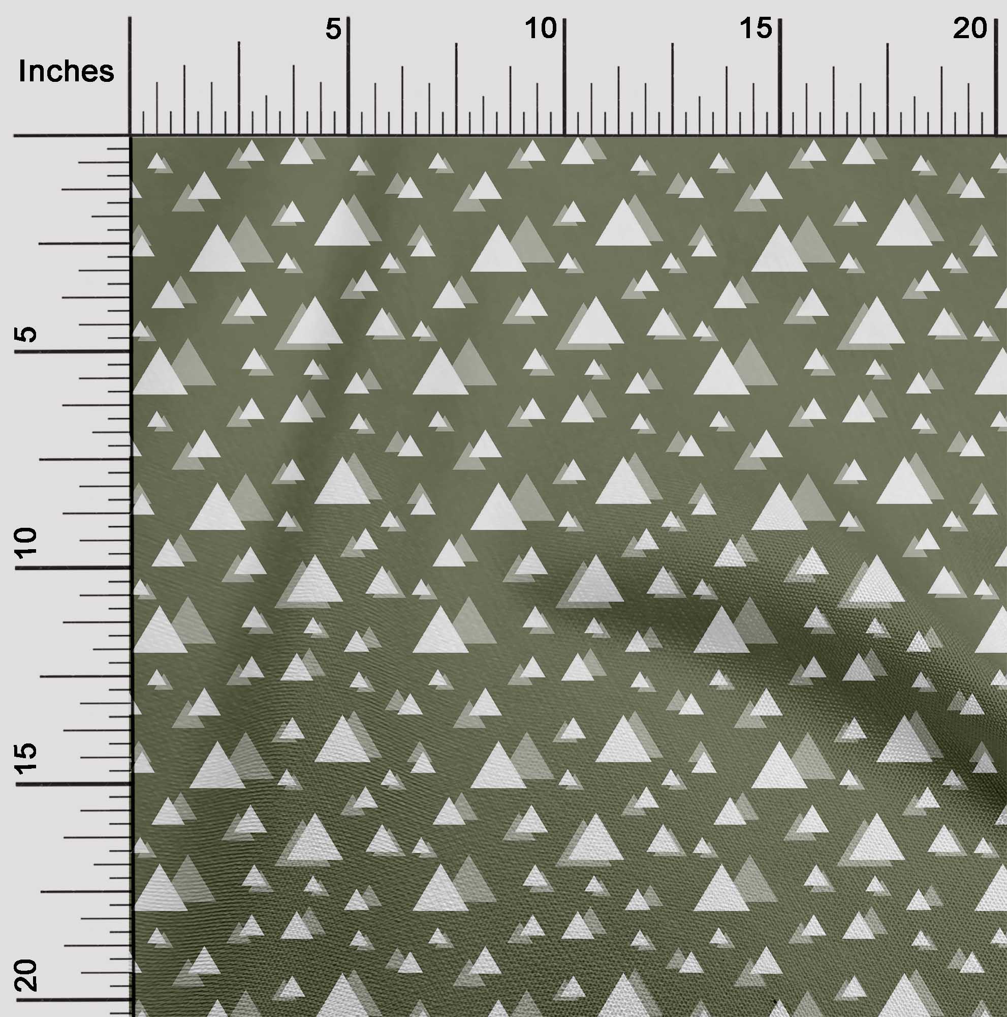 oneOone Viscose Chiffon Fabric Triangle Geometric Print Fabric By The ...