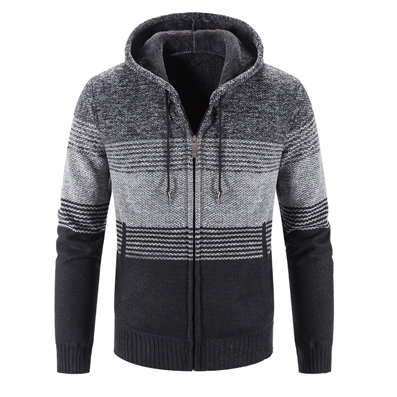 Click here for Ketyyh-Chn99 Mens Zip Up Hooded Fleece Long Cardig... prices