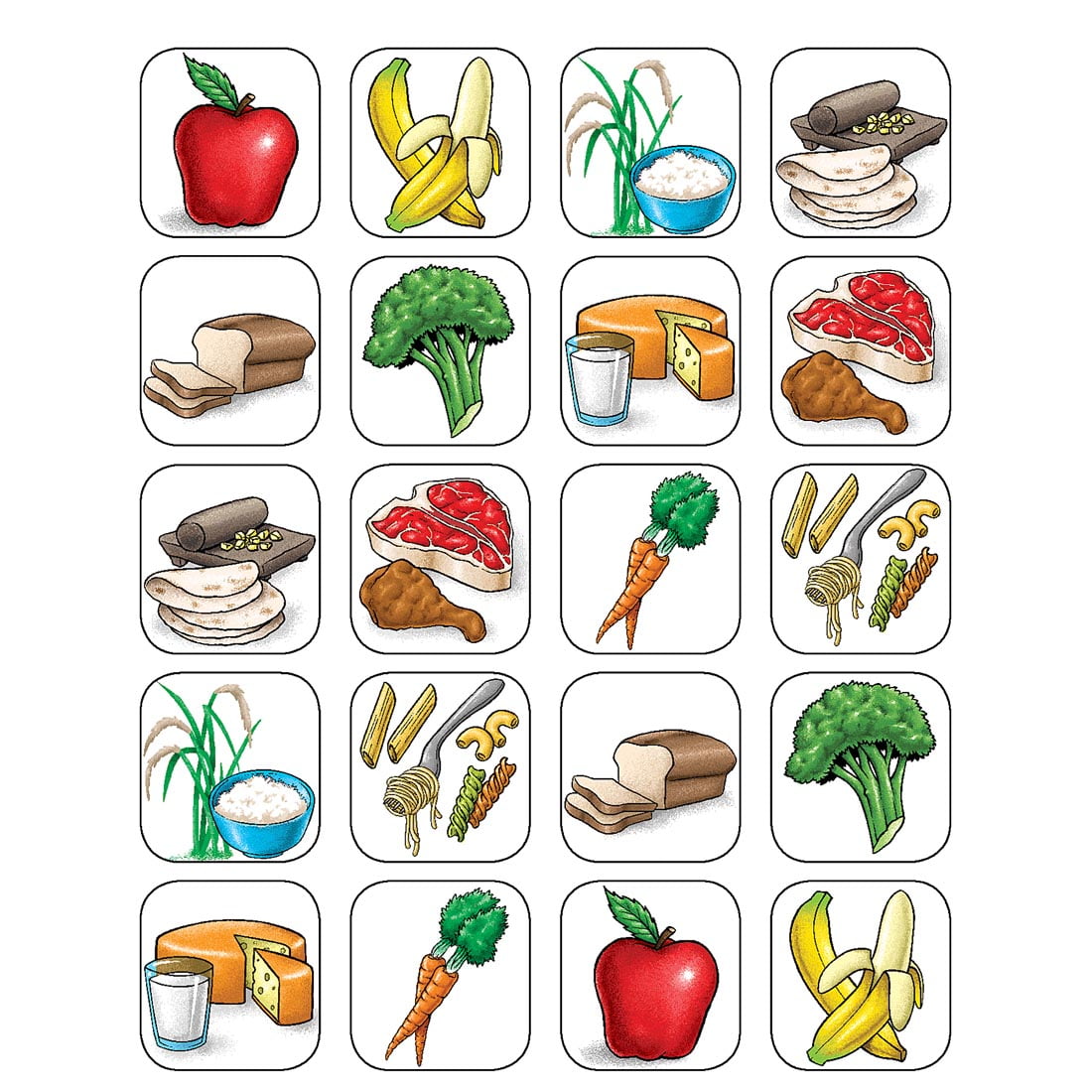 Food Pyramid Stickers by Teacher Created Resources - Walmart.com