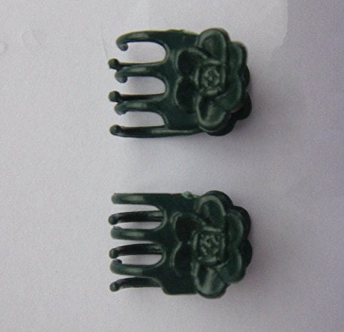 Mr. Garden Dark green Mini Orchid and Plant Spike Clips 100 Pack ...