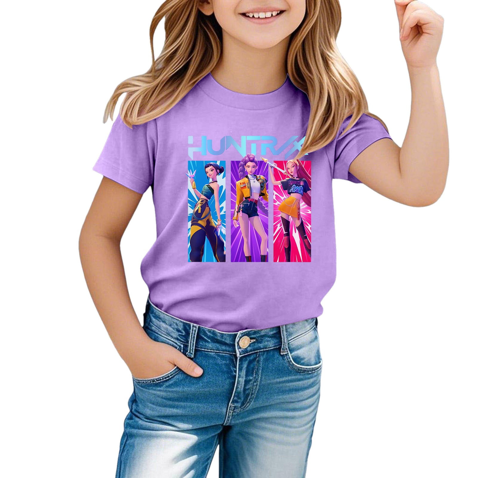 Click here for Liyamei Girls Casual Short Sleeve T Shirts Kids Ro... prices