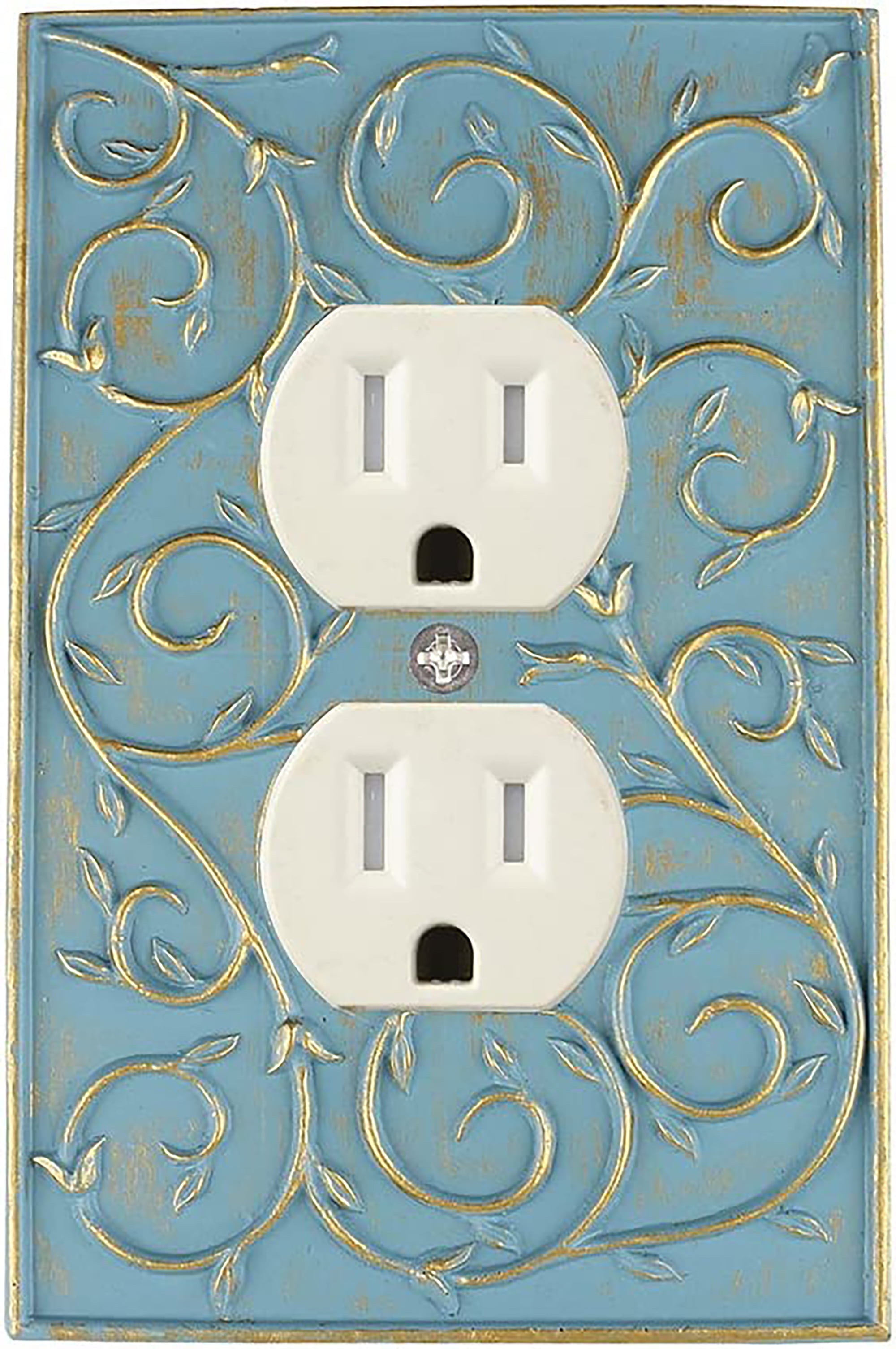 Meriville French Scroll Electrical Outlet Wall Plate Cover, Hand ...
